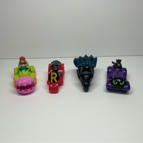 DC Comics | Toys | Vintage Lot 4 Dc Comics Character Vehicle Toys ...